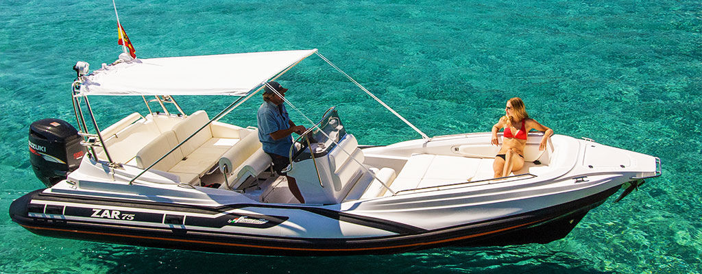 Outboard inflatable boat - 75 SUITE - Zar Formenti - rigid / open ...