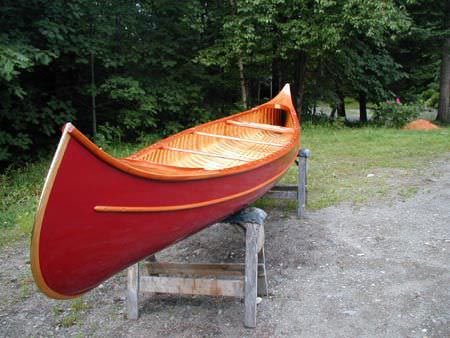 Multi-use canoe - B.N. MORRIS 17 - Northwoods - tandem / wooden
