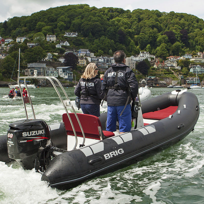 Outboard inflatable boat - FALCON 500 - Brig - rigid / open / side console