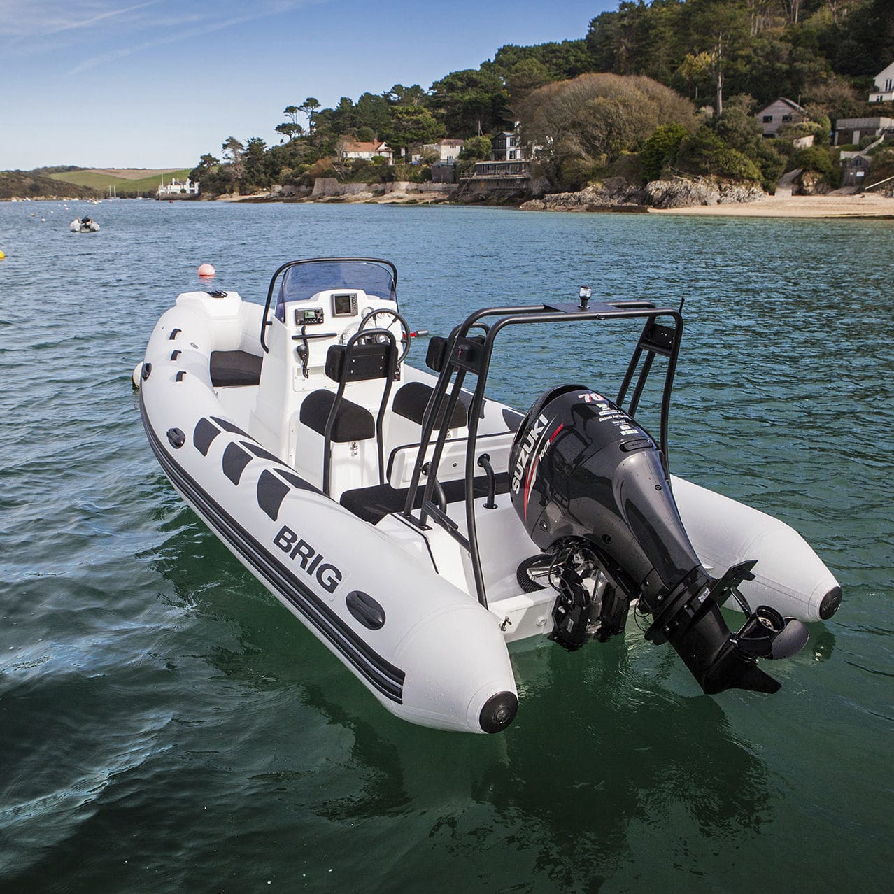 Outboard inflatable boat - NAVIGATOR 520 - Brig - rigid / open / side ...