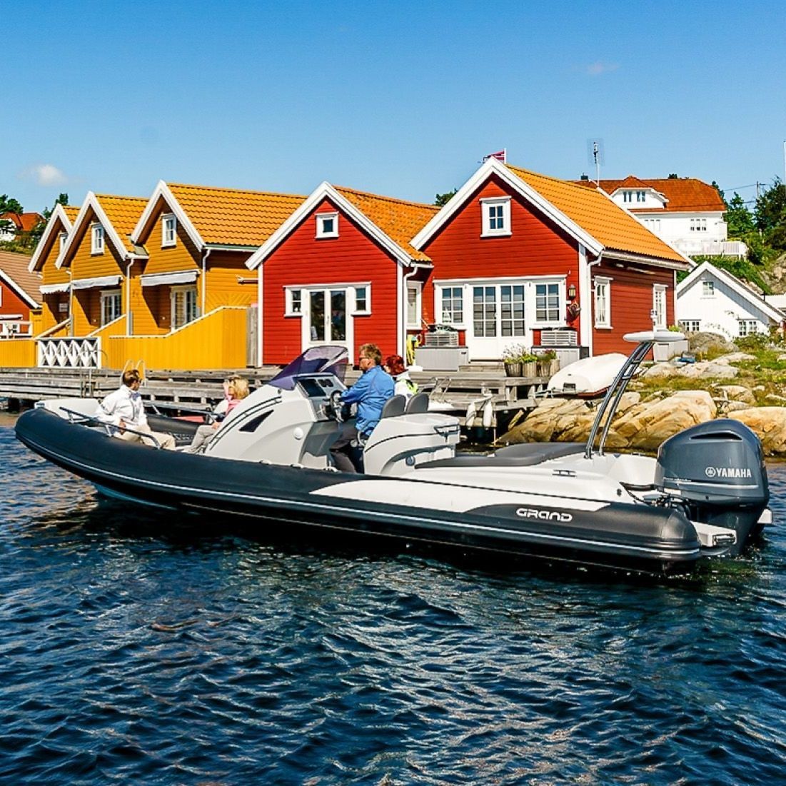 Outboard inflatable boat - G850 - GRAND Inflatable Boats - rigid / open ...