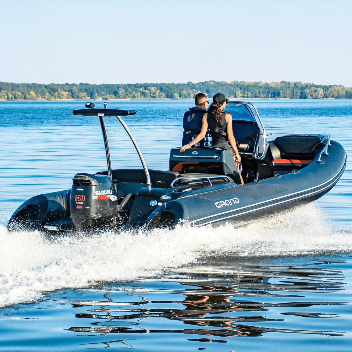 Outboard inflatable boat - G650 - GRAND Inflatable Boats - rigid / open ...