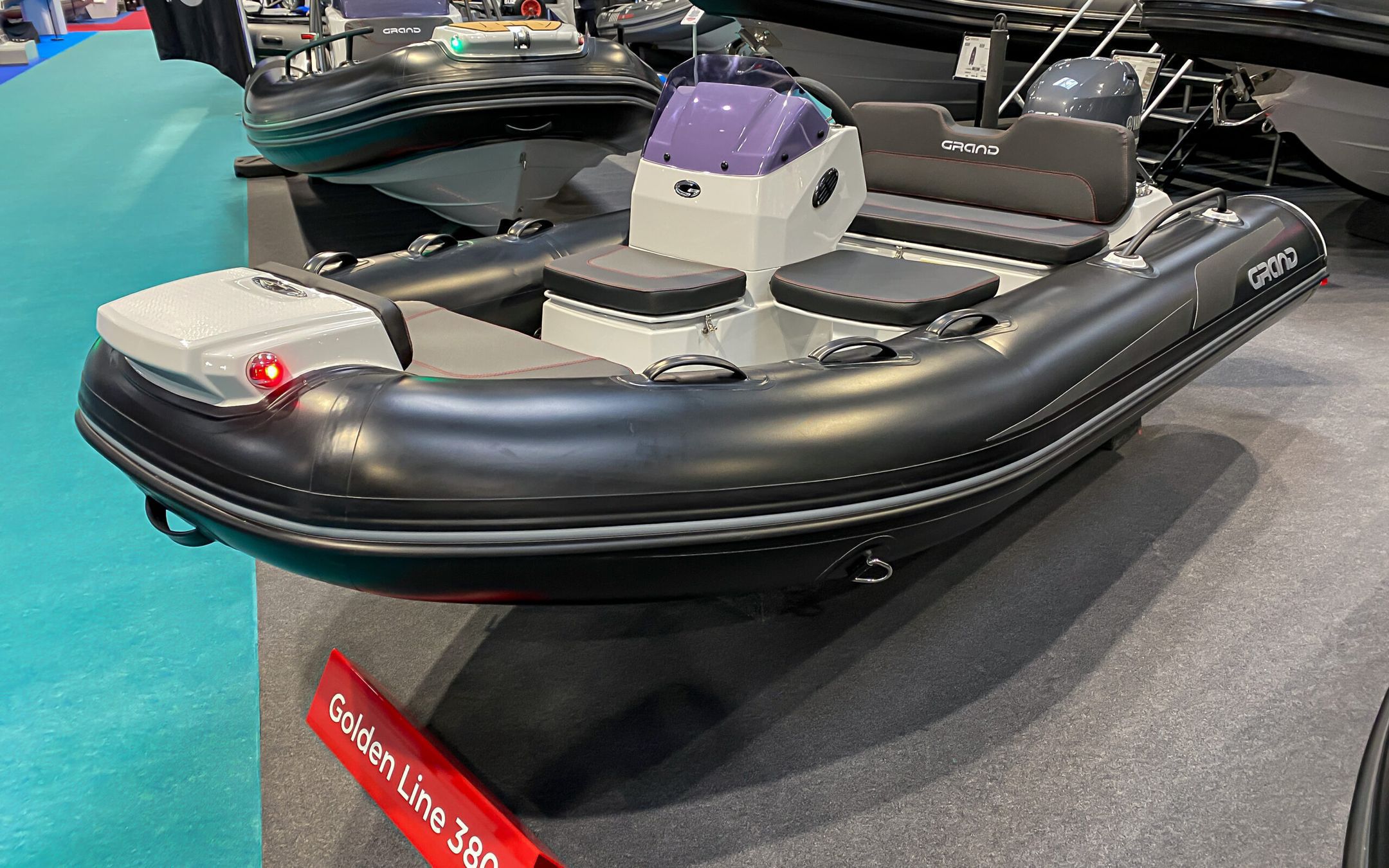 Outboard inflatable boat - G380N - GRAND Inflatable Boats - rigid ...