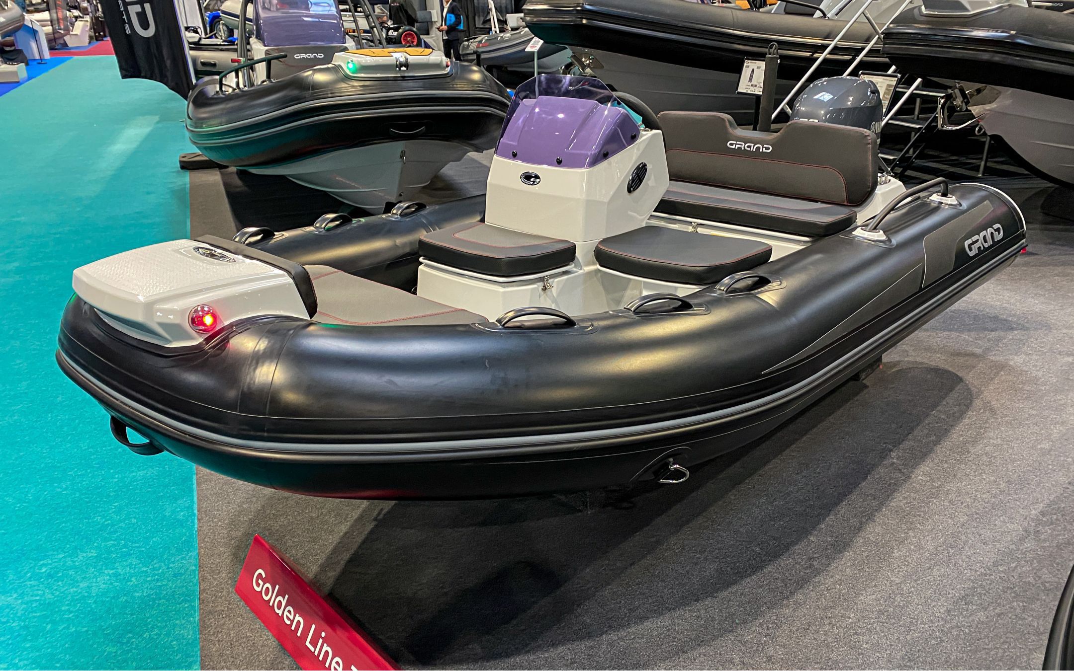 Outboard inflatable boat - G340N - GRAND Inflatable Boats - rigid ...