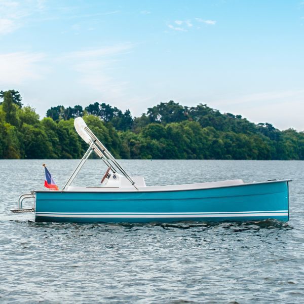 Electric small boat - SCOOP + - Ruban Bleu - POD drive / for recreation ...