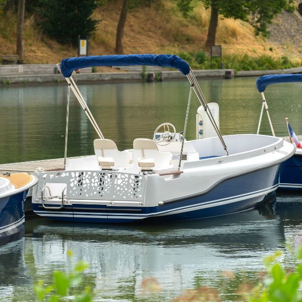 Electric small boat - LEGEND - Ruban Bleu - POD drive / for recreation ...