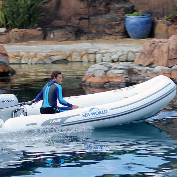 Outboard inflatable boat - 12 VL - AB Inflatables - rigid / open / for ...