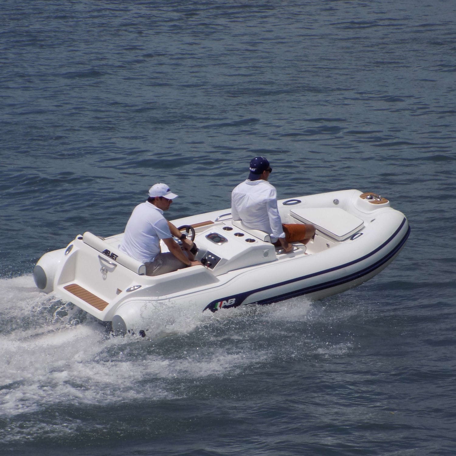 Inboard inflatable boat - ABJET 380 - AB Inflatables - rigid / open ...