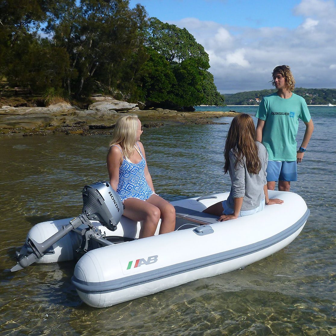 Outboard inflatable boat - 7.5 UL - AB Inflatables - rigid / open ...