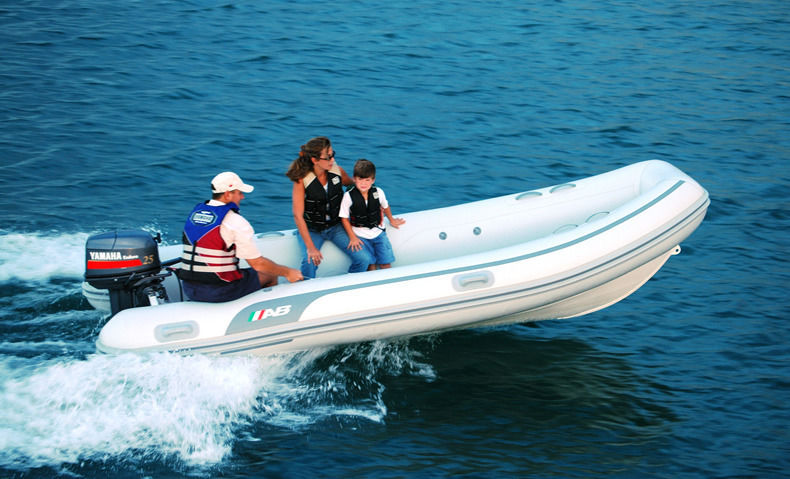 Outboard inflatable boat - 15 AL - AB Inflatables - rigid / aluminum ...