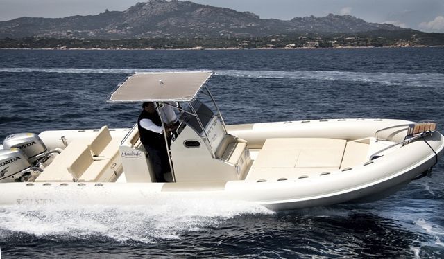 Outboard inflatable boat - 970 D - SCANNER - twin-engine / rigid ...