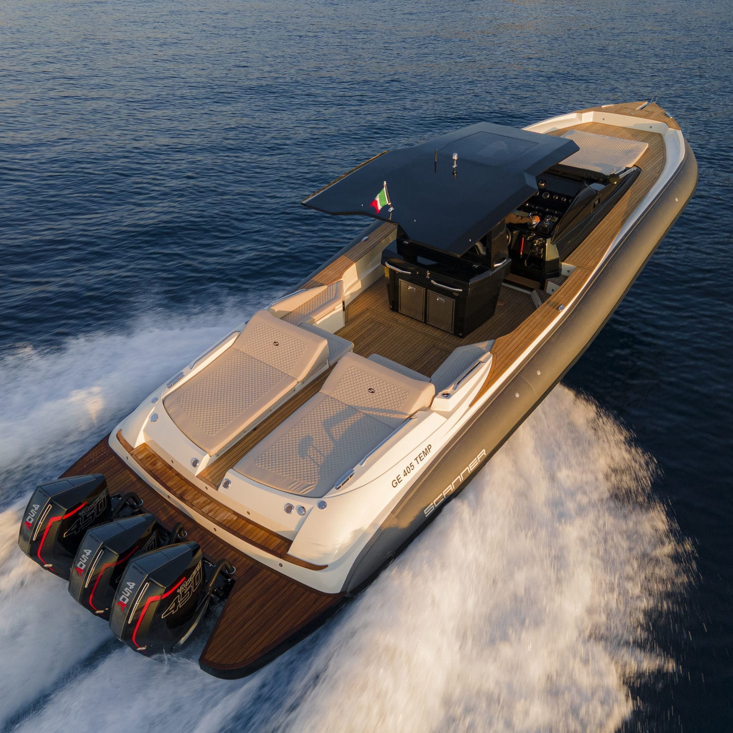 Outboard inflatable boat - ENVY 1400 OB - SCANNER - triple-engine ...