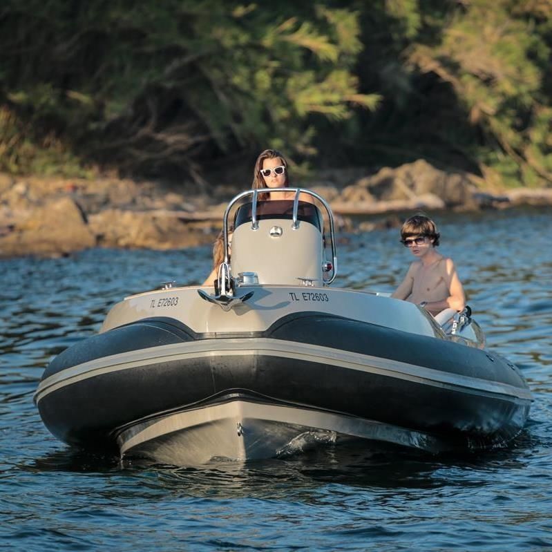 Inboard inflatable boat - ENVY 630 - SCANNER - rigid / center console ...