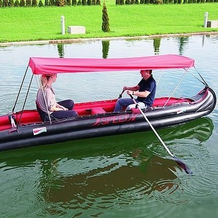Boat sun awning - SPEED - Grabner GMBH, Austria - for canoes and kayaks ...
