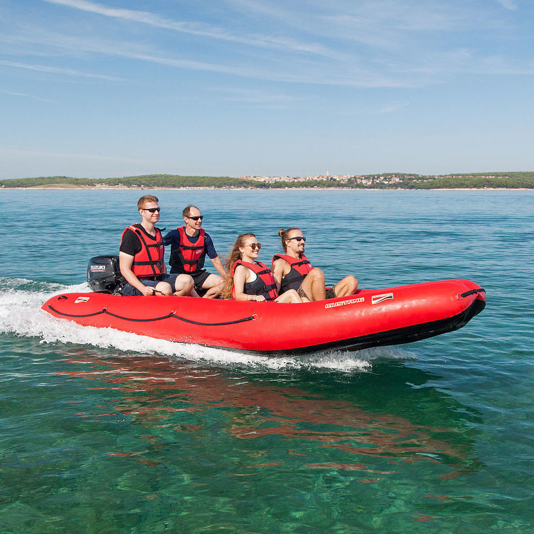 Outboard inflatable boat - MUSTANG GT - Grabner GMBH, Austria - rigid ...