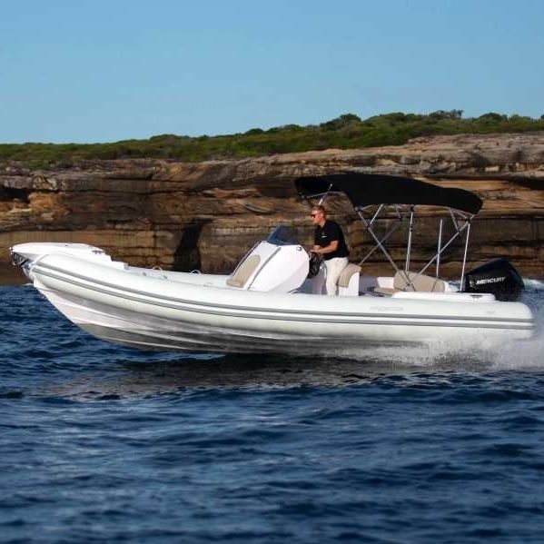 Outboard inflatable boat - 750 AS - ITALBOATS - twin-engine / RHIB / open