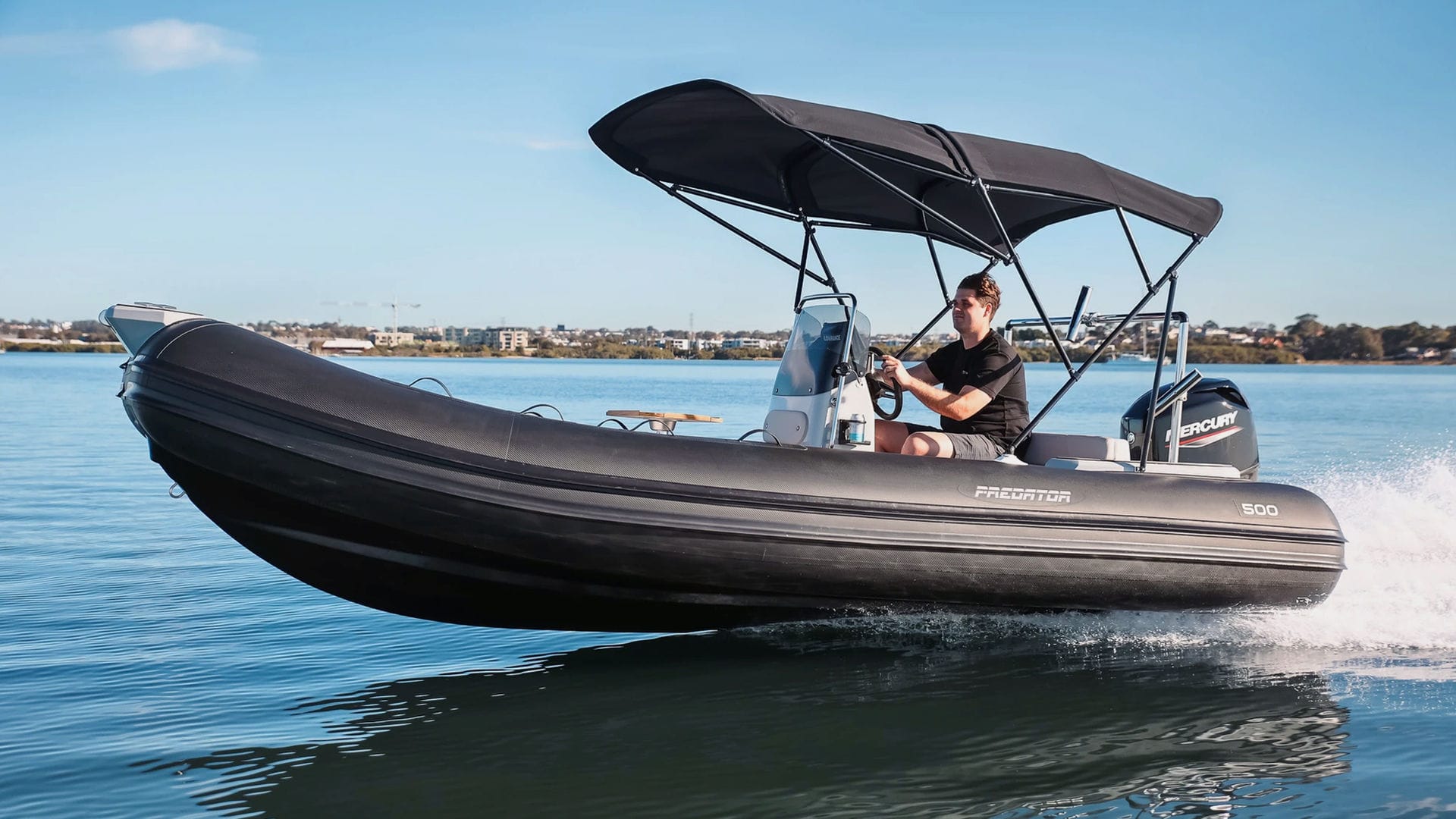 Outboard inflatable boat - Predator 500 CC - ITALBOATS - gasoline ...