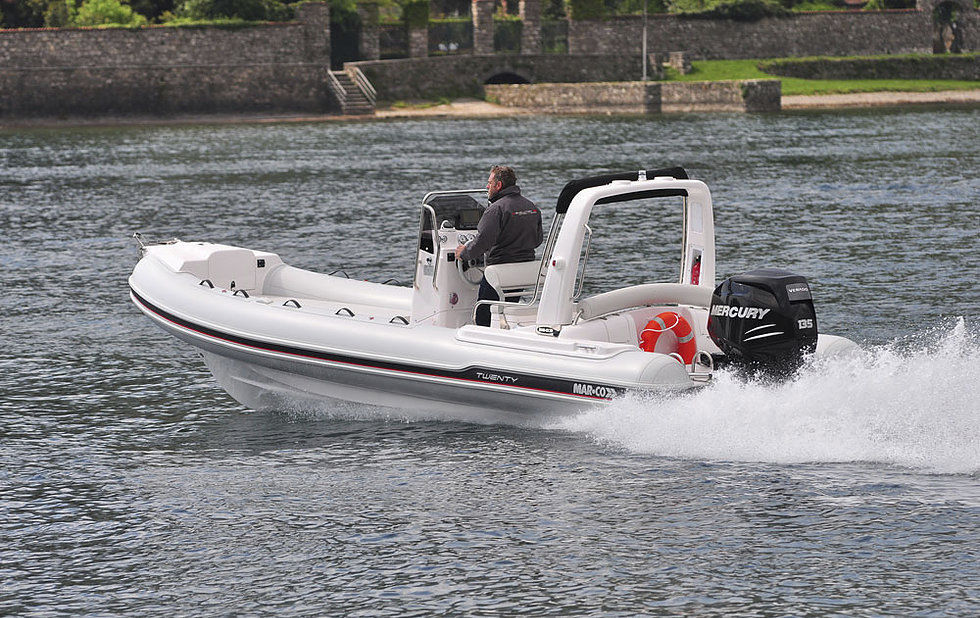 Outboard inflatable boat - twenty - Mar.co - rigid / center console / open