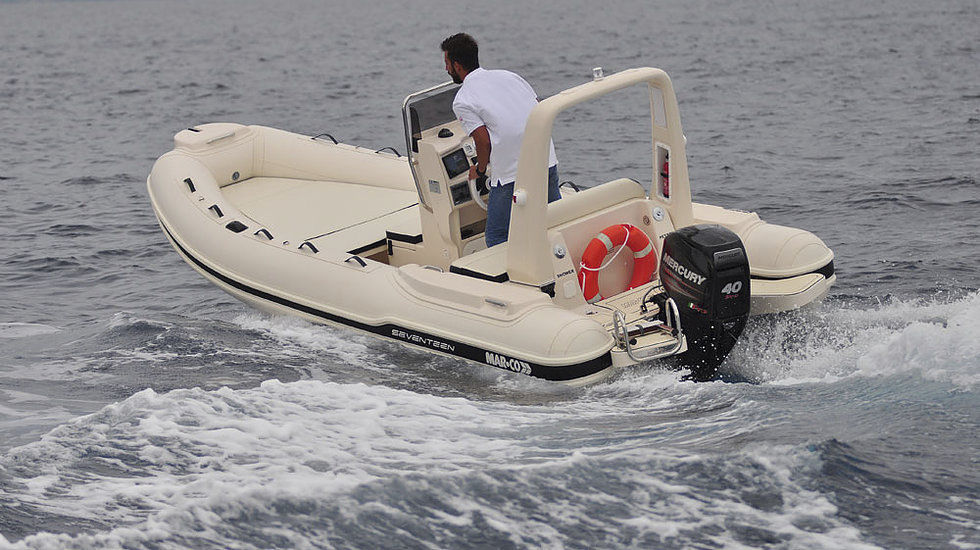 Outboard inflatable boat - seventeen - Mar.co - rigid / center console ...