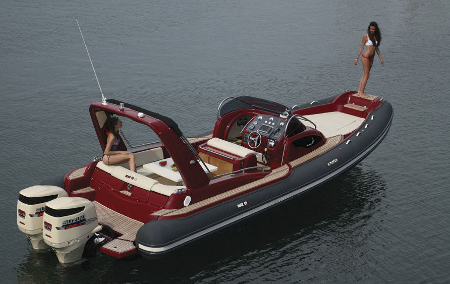 Outboard inflatable boat - E-MOTION 29 - Mar.co - twin-engine / RIB ...