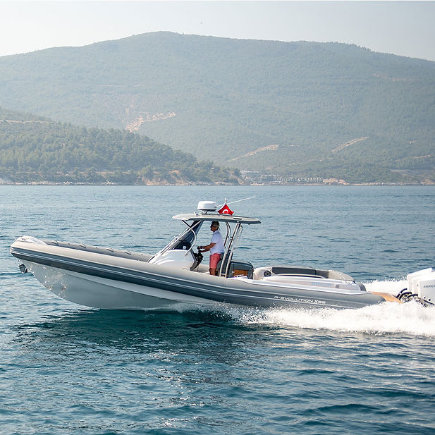 Outboard inflatable boat - r-evolution x36 - Mar.co - triple-engine ...