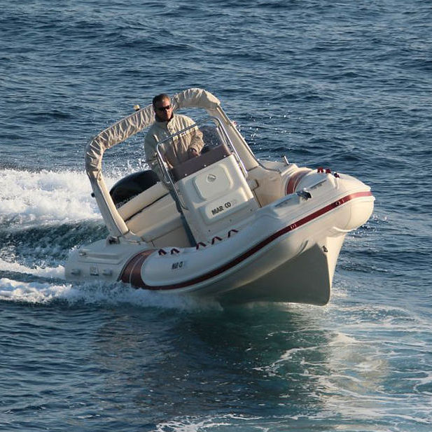 Outboard inflatable boat - eighteen - Mar.co - rigid / center console ...