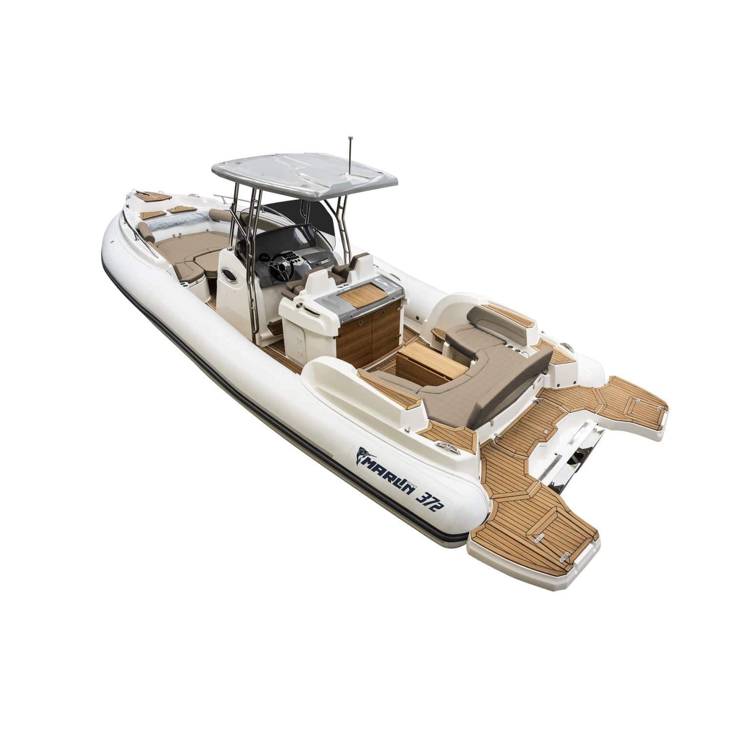 Outboard inflatable boat - 372 - Marlin - twin-engine / rigid / center ...