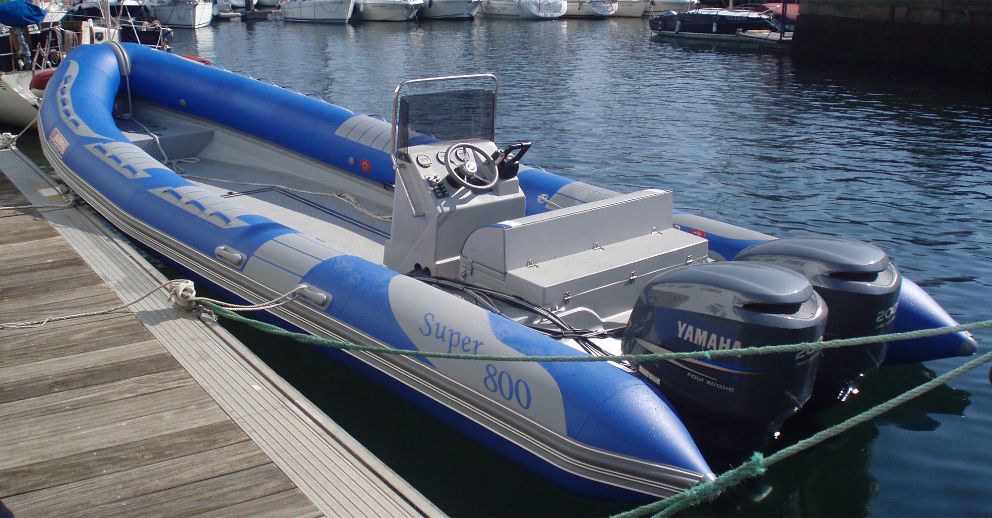 Dive support boat - SP-800 - Narwhal - outboard / rigid hull inflatable ...