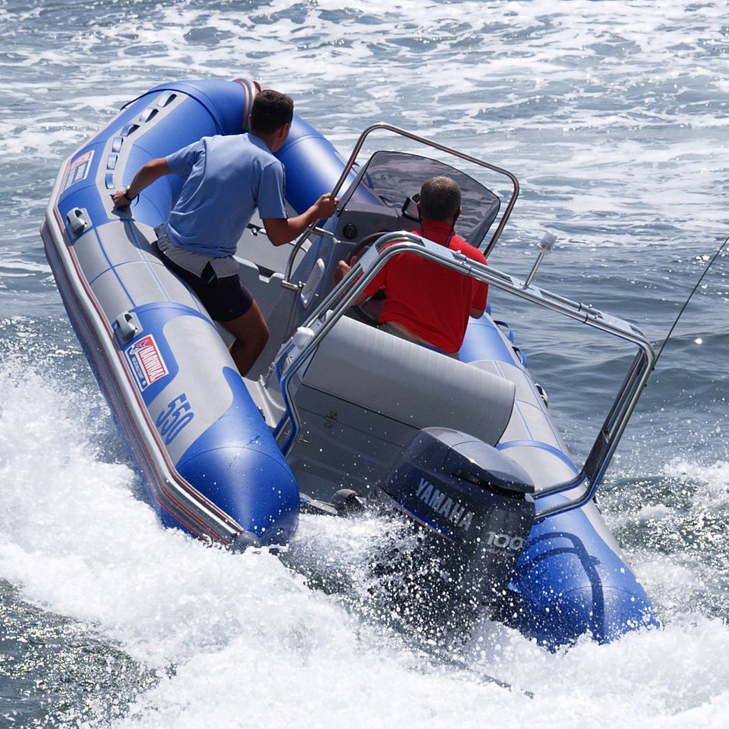 Outboard inflatable boat - NEO 550 - Narwhal - rigid / open / side console