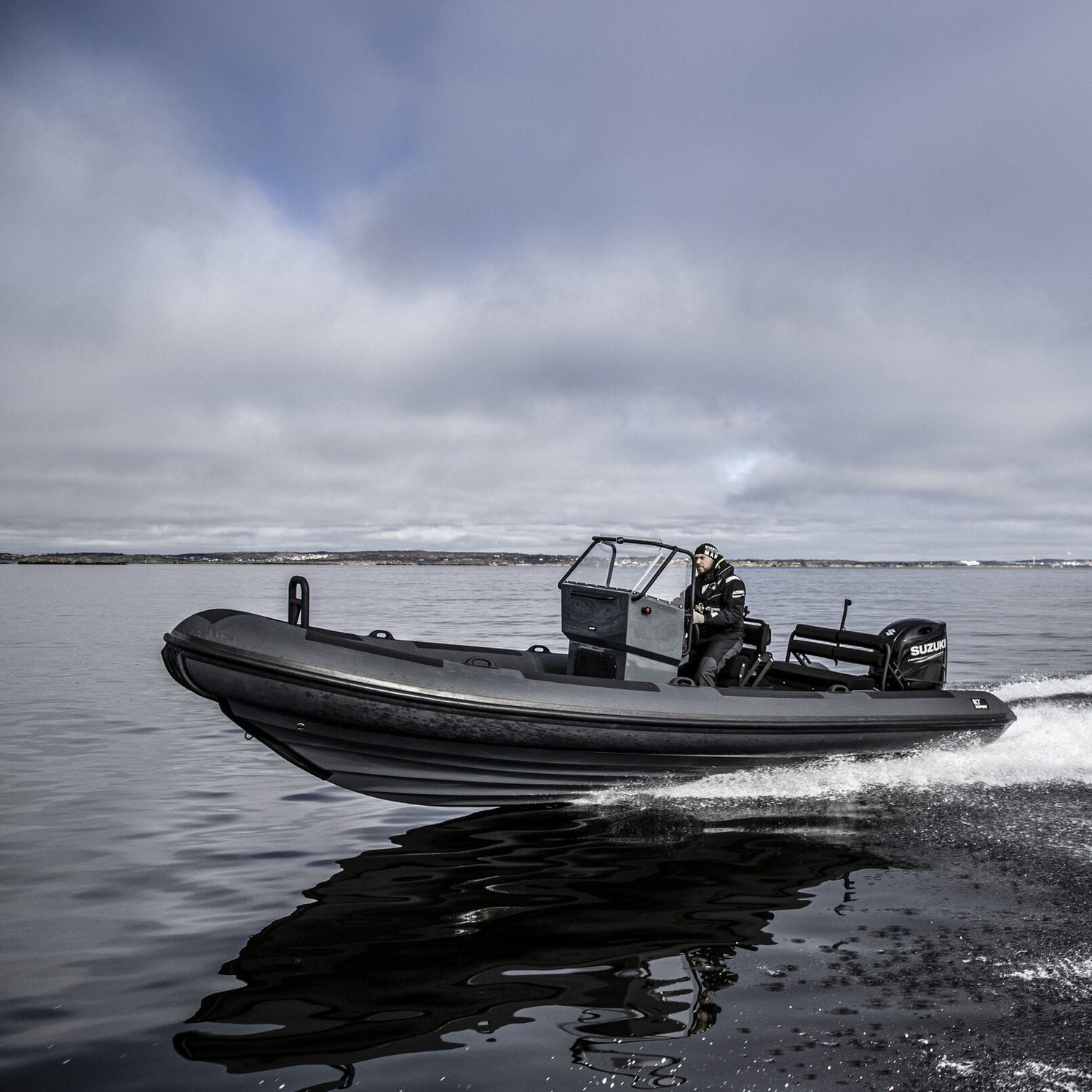 Outboard inflatable boat - R7 - Rupert Marine - rigid / center console ...