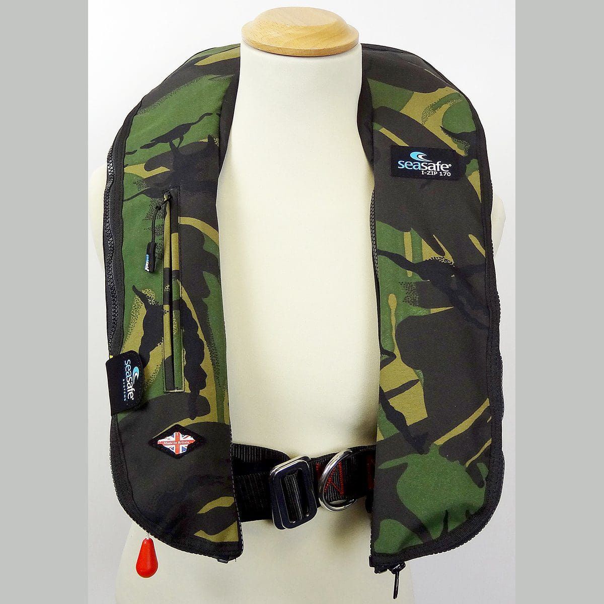 Inflatable life jacket - I-Zip – Green Camo - Seasafe Systems Ltd - 170 ...