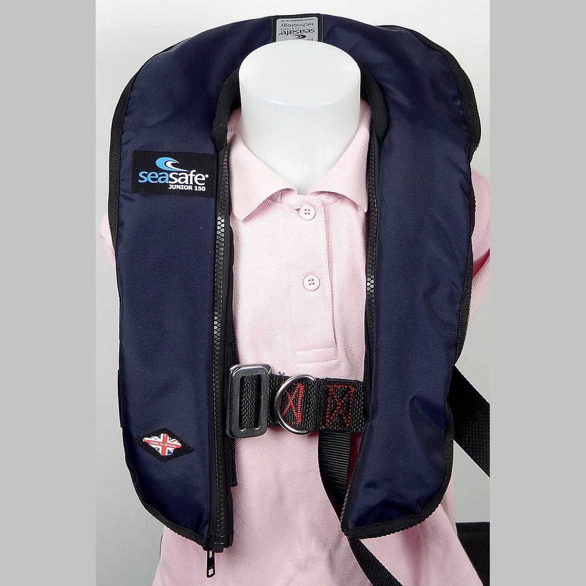 Inflatable life jacket - Navy - Seasafe Systems Ltd - 150 N / ISO12402 ...