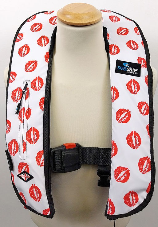 Inflatable life jacket - I-Zip – Red Lips - Seasafe Systems Ltd - 170 N ...