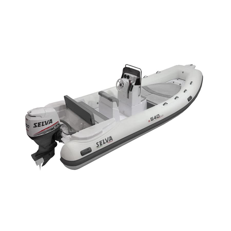 Outboard inflatable boat - D.540 - Selva Marine - Ribs - rigid / center ...
