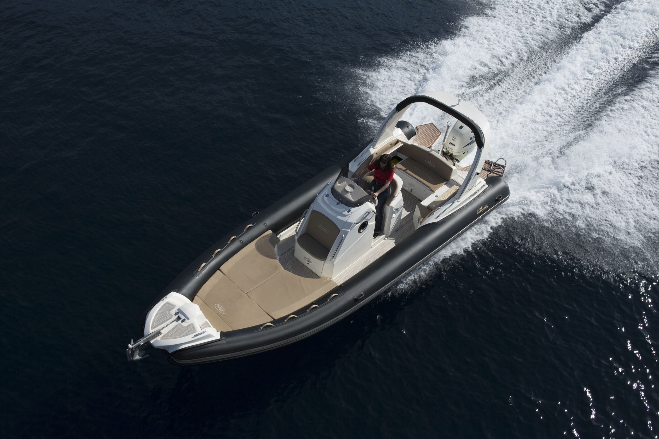 Outboard inflatable boat - Prince 25 - Nuova Jolly - rigid / center ...