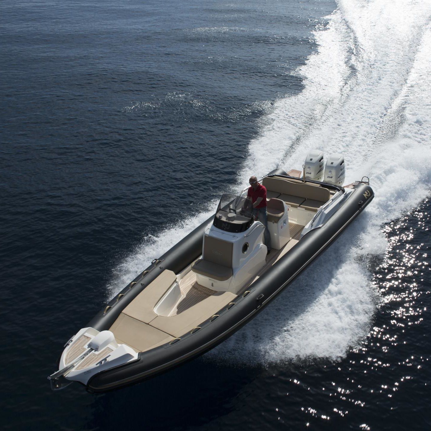 Outboard inflatable boat - Prince 30 - Nuova Jolly - twin-engine ...