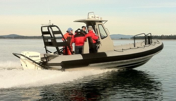 Patrol boat - TITAN T220 - Titan - outboard / rigid hull inflatable boat