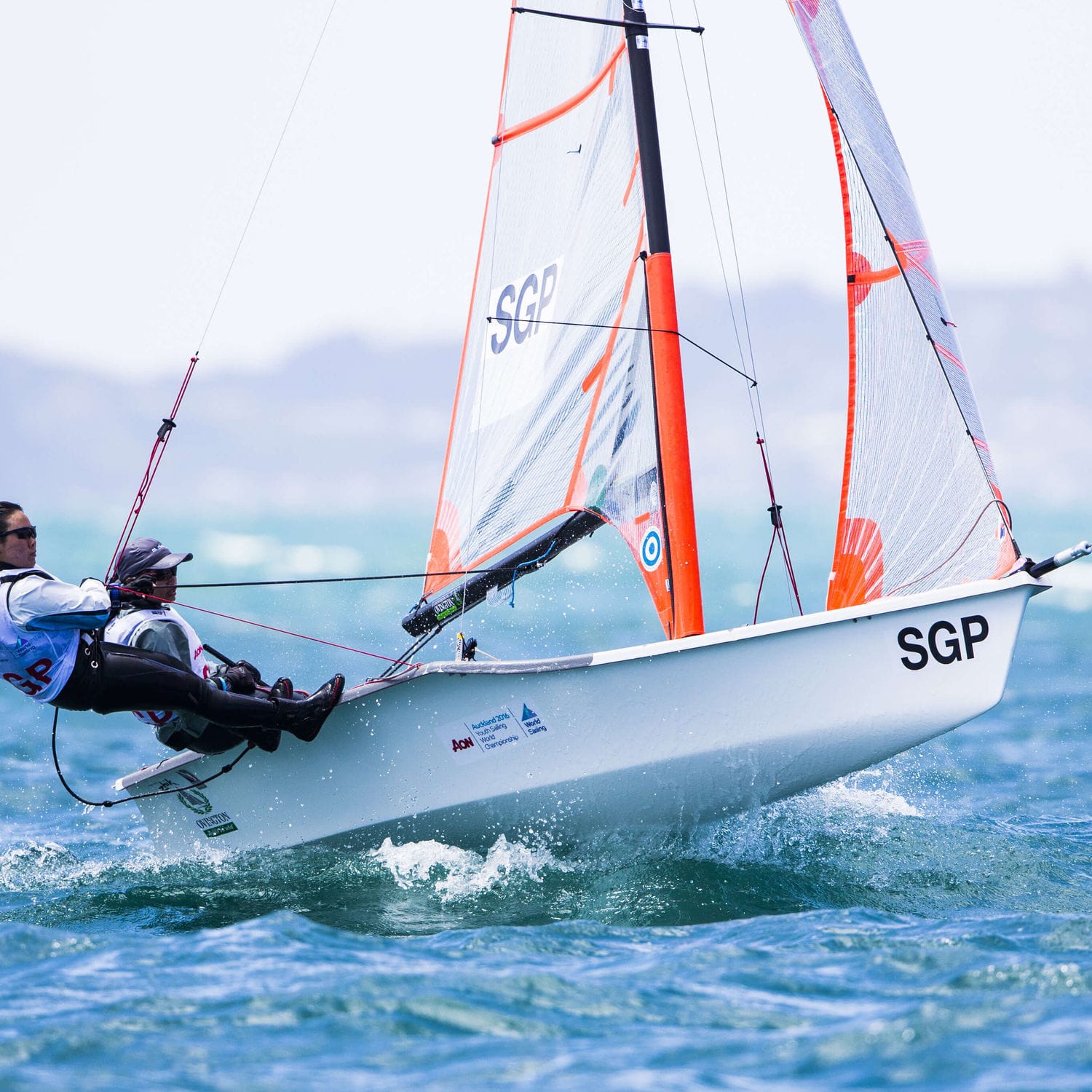 Double-handed sailing dinghy - Ovington - skiff / regatta / single-trapeze