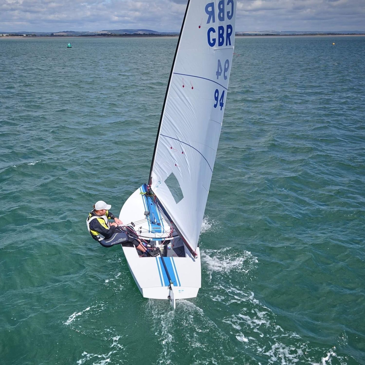 Single-handed sailing dinghy - OK - Ovington - regatta / catboat