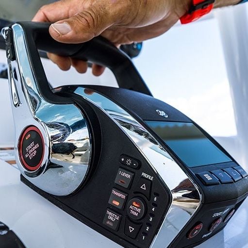 Engine control lever - DTS - Mercury Outboards - throttle / digital ...