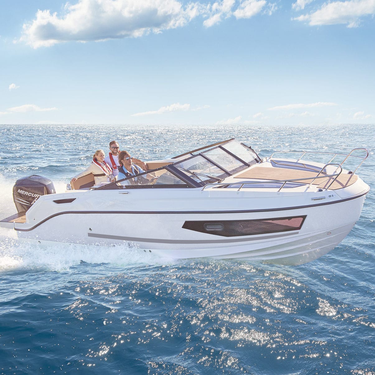 Outboard cabin cruiser - ACTIV 755 CRUISER - Quicksilver Boats - open