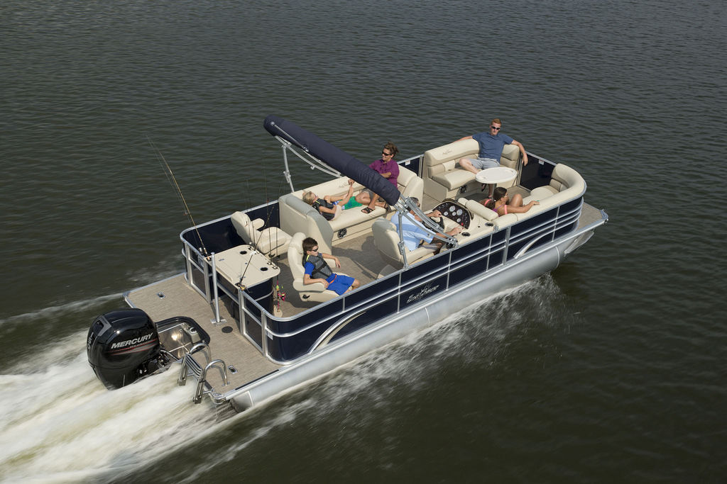 Outboard pontoon boat - 8523 Fish - Sunchaser Corp - sport-fishing / 12 ...