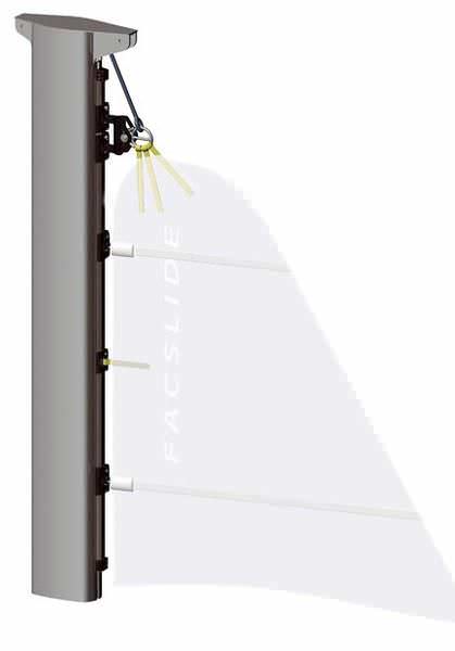 Trolley track - FACSLIDE - Facnor - mainsail