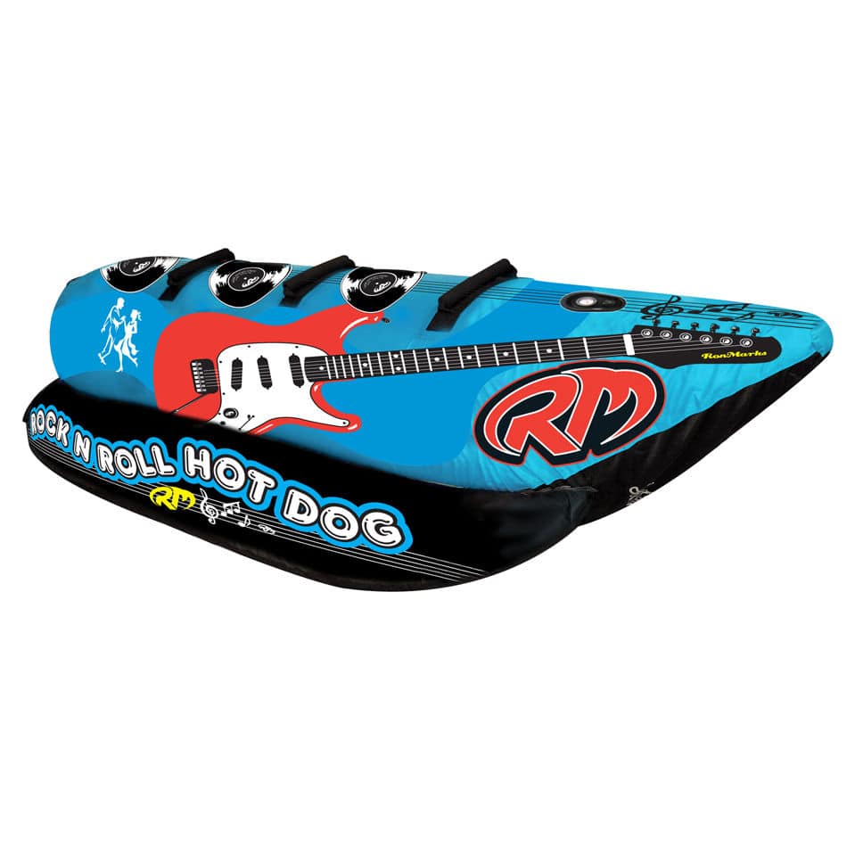 3-person max. towed banana buoy - Rock n Roll Hot Dog - Ron Marks