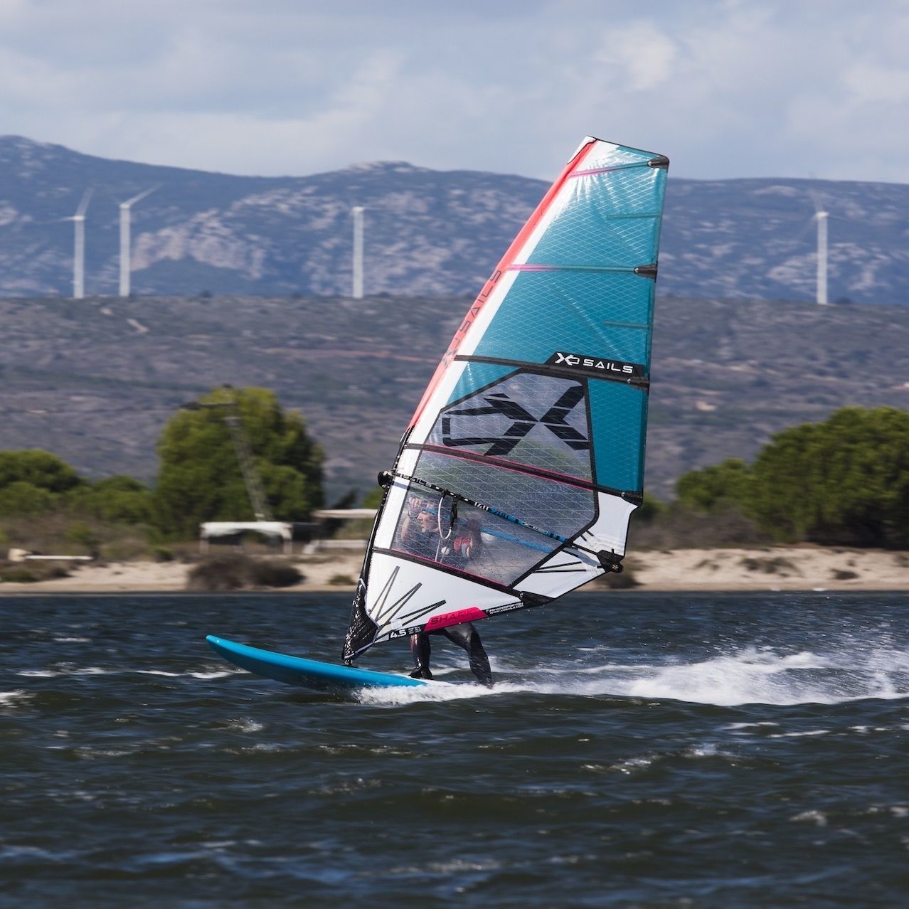 Wave windsurf sail - Shark v7 - Exocet - freewave / 5-batten