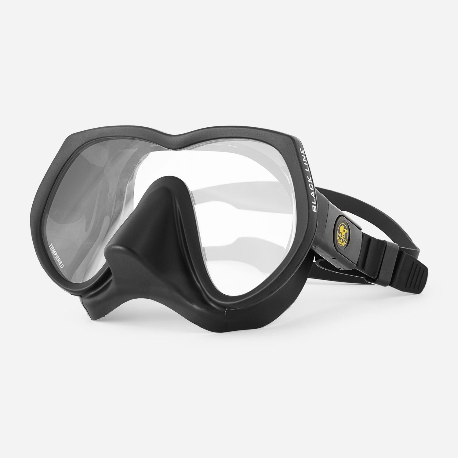 Single-lens dive mask - BLACKLINE - Poseidon - for professional diving