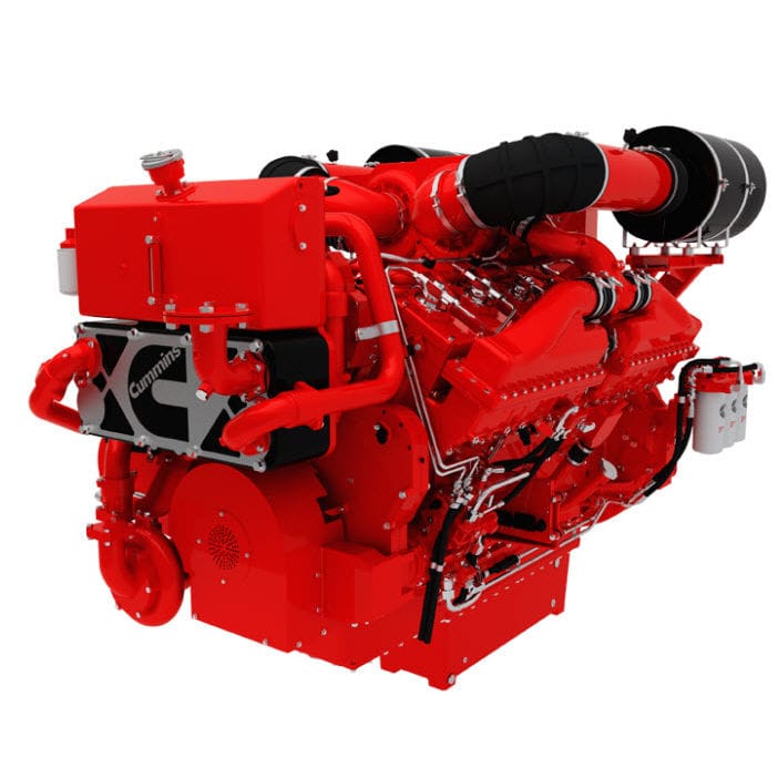 Inboard engine - QSK38 - Cummins Marine - propulsion / auxiliary / diesel