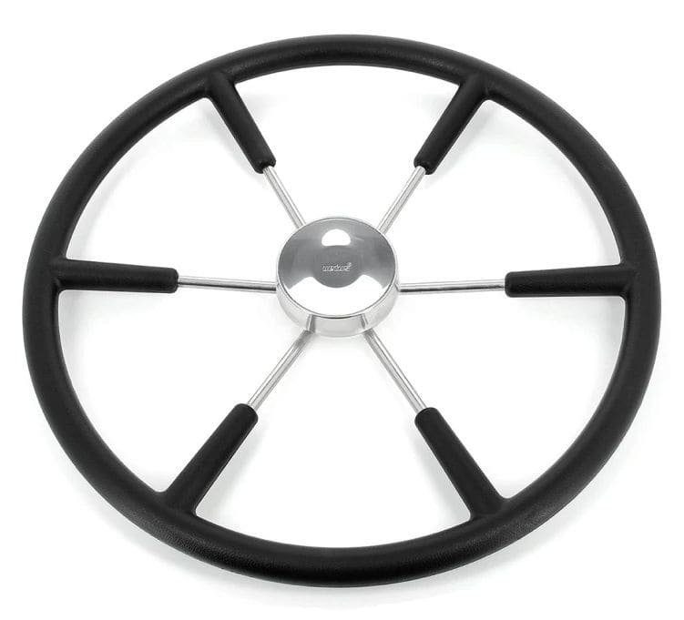 Stainless steel power boat steering wheel - KS55Z - VETUS ...