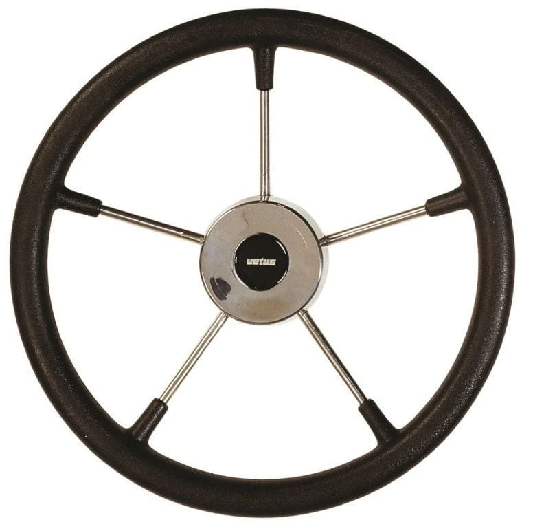 Stainless steel power boat steering wheel - KS36Z - VETUS ...