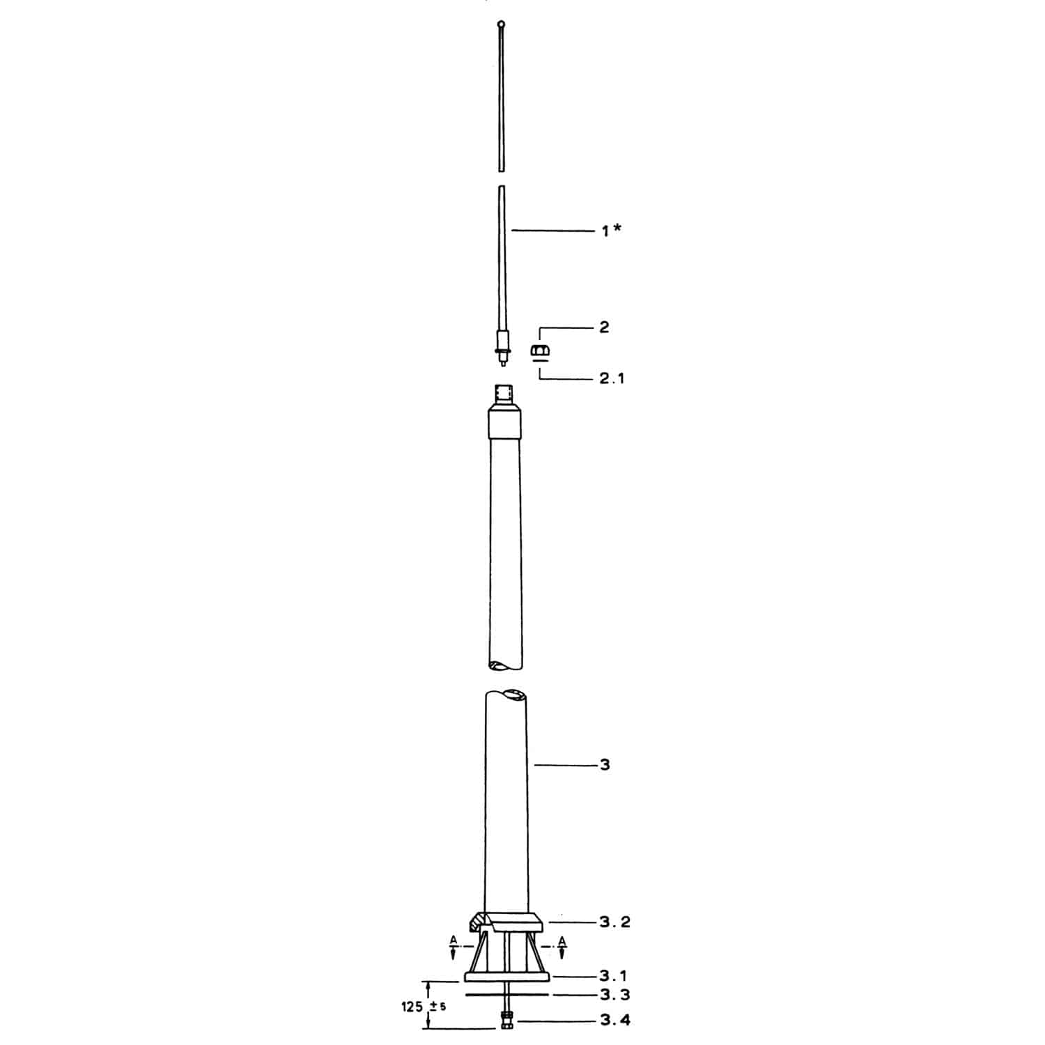HF antenna - STA 100 PM/M - ELNA - for ships / for yachts / vertical